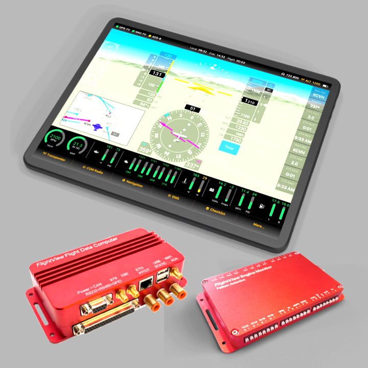 FlightView EFIS Core Hardware Kit: Flight Data Computer (FDC) v3 and E ...